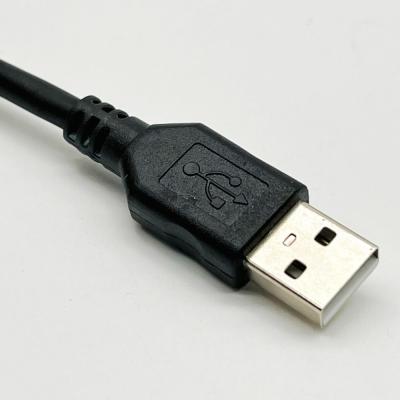 China 1m Black USB Molded Cable Assembly UL2725 28Awg For Fast Data Sync And Charging for sale