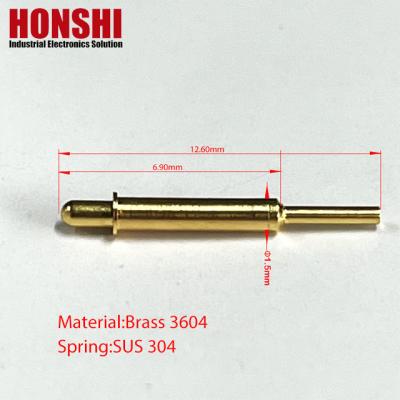 Китай Спринг-форс Pogo Pin Connector с рабочей высотой 4,9 мм Dip Type Pogo Pin продается