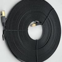 China Custom Black Molded Cable Assembly RJ45 Cat7 Ethernet Patch Cable 8P8C Connector Cable for sale