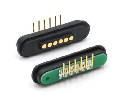 Китай DC12V магнитный Pogo Pin водонепроницаемый прямоугольный подводный пружинный подключатель продается