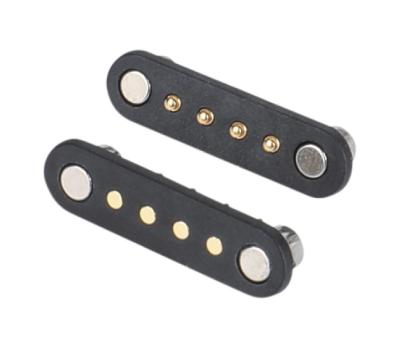 Китай 4p магнитный Pogo штифт через отверстия пружинные загруженные соединители водонепроницаемые соединения продается