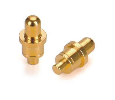China 1A Gold Plating 3-10u Brass Pogo Pin Spring Loaded Height 2.5mm Pin Contact Dip for sale