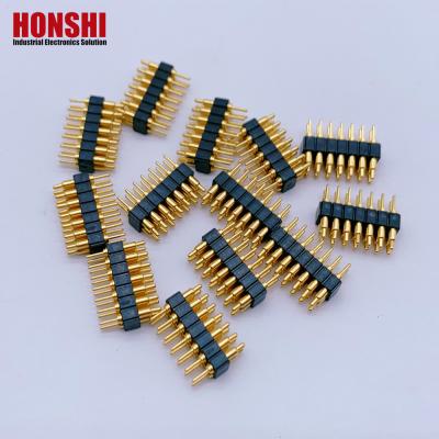 China Pogo Pin 2 filas 14 pines conectores carregados de mola à venda