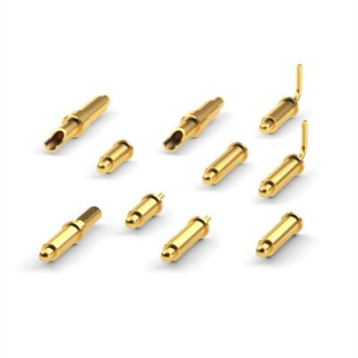 China Thread Type Pogo Pin Connector Brass Dia8.0 Spring Loaded Pogo Pin for sale