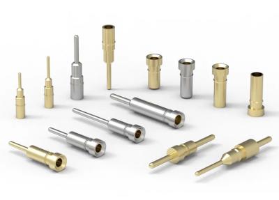 China Machined Female Header Pin Dia1.48xL9.40 Clip Contact 4/6 Finger Tin Plated for sale