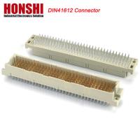 China DIN 41612 Four Row Inline 128 Pin DIN41612 Connector Brass PCB Current Application for sale