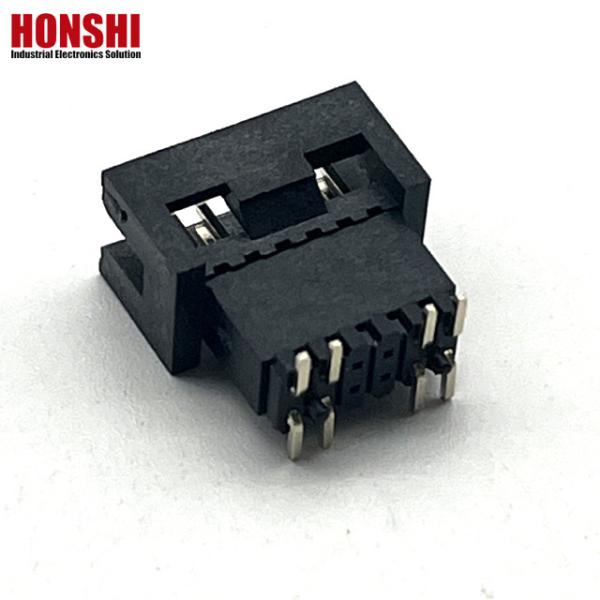1.27mm Pitch H5.7mm SMT ottone placcato oro maschio box header connettore PCB