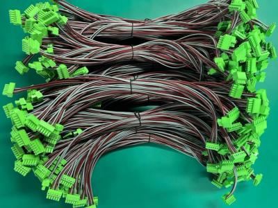 Cina OEM Lunghezza del cavo Macchina industriale 5.08mm Blocco terminale Verde Assemblaggio di cablo e filo 0.5M 1M 100% Ispezione di prova in vendita