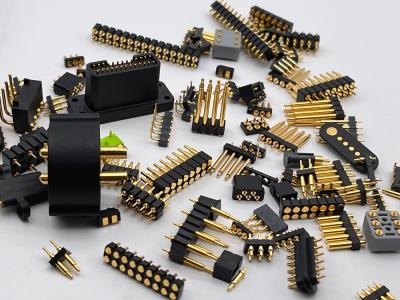 China SMT SMD personalizado 2 4 5 6 8 10MM Pins Conector magnético Pogo carregado de mola C6801 Com mola SUS304 à venda