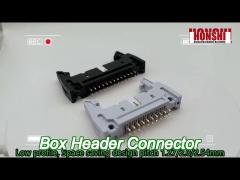 2.54mm Straight Box Header Connector 12 Pin IDC Box Header 2x6p