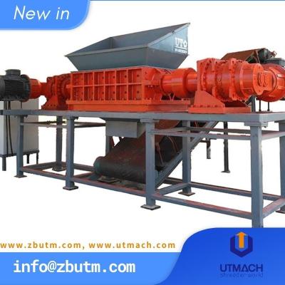 China heavy duty Double Shaft Shredder, Twin Shaft Shredding Machine, dual shaft shredder, tire shredder, 2 Shaft Shredder for sale