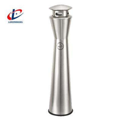 China Freestanding Ashtray Columns Custom Metal Fabrication for Public Use for sale