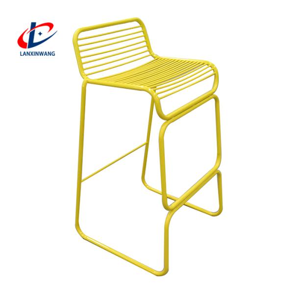 Quality Modern Metal Bar Stools Custom Metal Tube Bending for Commercial Seating for sale