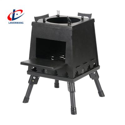 China Camping Wood Stove Custom Metal Fabrication for Cooking / Heating for sale