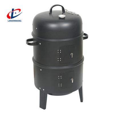 China Outdoor Custom Barbecue Grill Double Layer For Smoking / Stove Top Cooking for sale