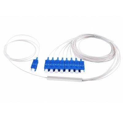Cina LC - Sc UPC 1*N2*N 1X8 Mini Steel Fiber Optic Splitter in vendita
