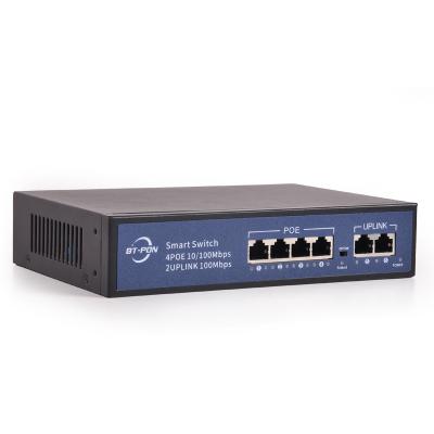 Cina 48v 16 24 commutatori del CCTV Poe di Ethernet della rete di gigabit di 32 porti in vendita