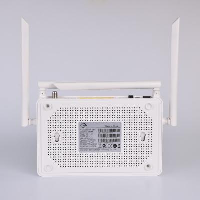 中国 FTTH 2*2 MIMO 4GE CATV WIFI GEPON GPONデュアル バンドONU 販売のため