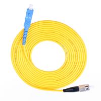 China SC/APC Single Mode FTTH Drop Cable Fiber Optic Patch Cord for sale