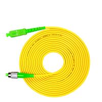 China SC/APC Single Mode FTTH Drop Cable Fiber Optic Patch Cord for sale