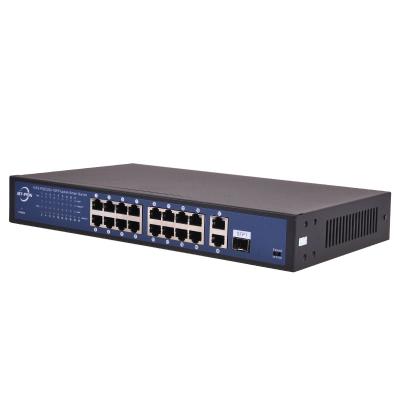 China 4/8/16/24ch interruptor de red del Poe de Ethernet del puerto los 250m en venta