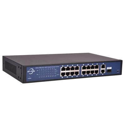 China 4/8/16/24ch interruptor de red del Poe de Ethernet del puerto los 250m en venta