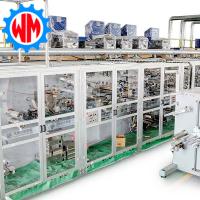 China High Efficiency Full Servo Baby Diaper Making Machine Intelligent PLC Control Global Export for sale