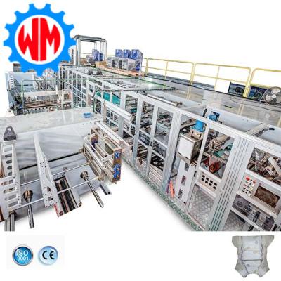China Hoog efficiënte volledige servo baby luier productielijn PLC controle wereldwijde export for sale