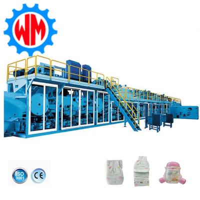 China 800 stuks per minuut Baby luier productie lijn Full Servo luier productie apparatuur for sale