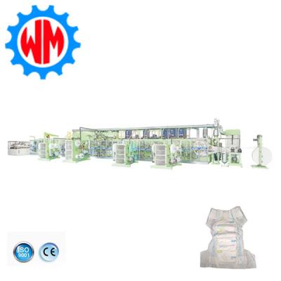 China New Model High Speed Full Servo Baby Diaper Production Line With Professional Design for sale