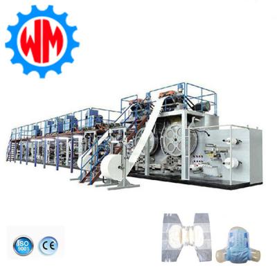 China Máquina de fabricação de fraldas para adultos de alta eficiência à venda