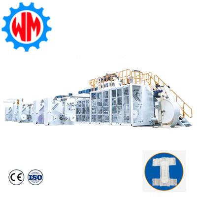 China Máquina de fazer fraldas para adultos de baixa energia com servo completo de alta eficiência CE à venda