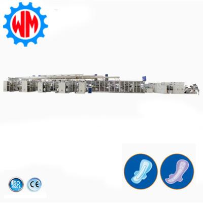 China High Speed Full Servo Sanitary Pad Making Machinery met professionele aanpassing 1500pcs/min Te koop
