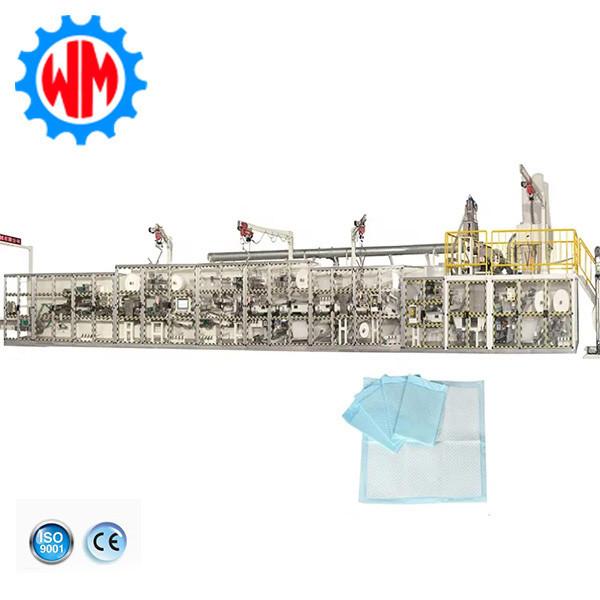 Quality 250meter/Min Underpad Production Line PLC Control Under Pad Machine for sale