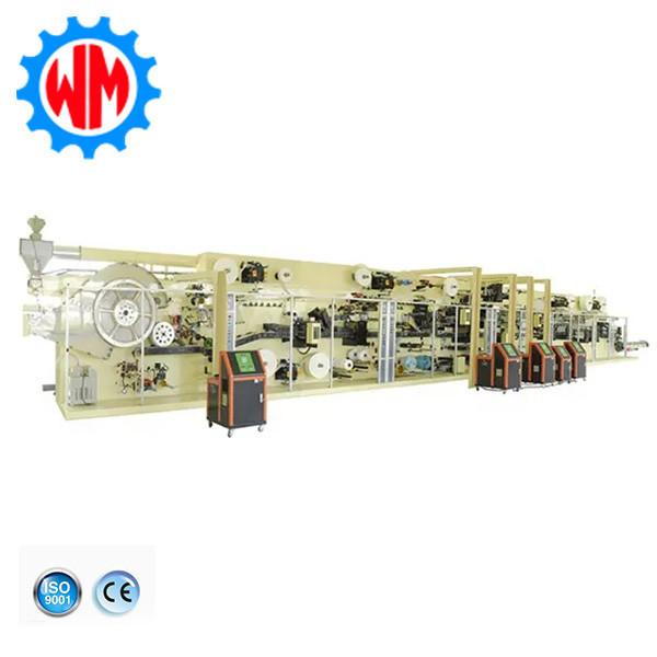 Quality Automatic Sanitary Napkin Making Machine 400KW Napkin Pad Machine for sale