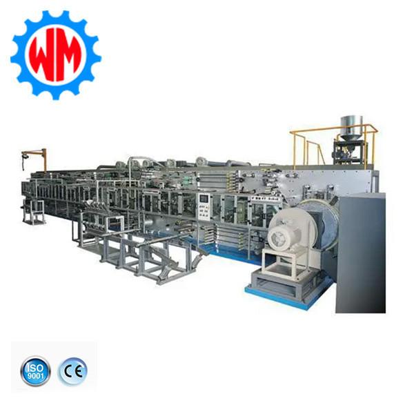 Quality PLC Sanitary Napkin Making Machine 380V 50HZ Automatic Sanitary Napkin Machine for sale