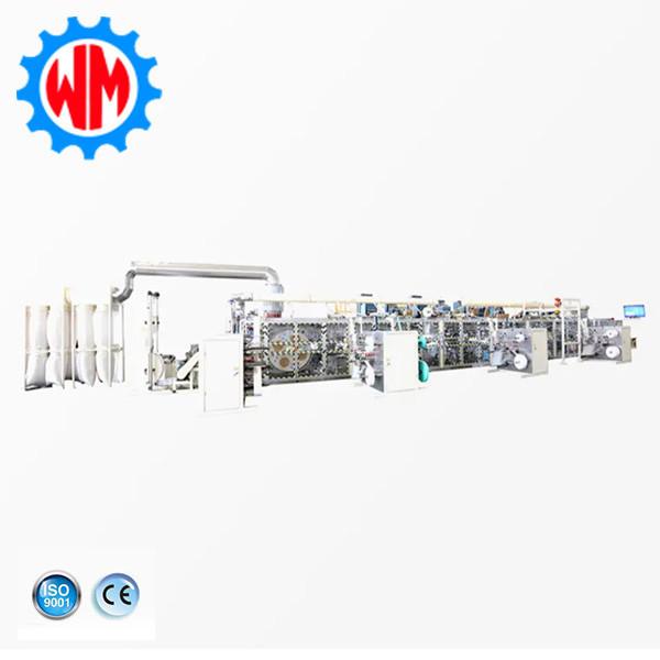 Quality Automated Sanitary Pad Production Machine 400KW Automatic Sanitary Pad Machine for sale