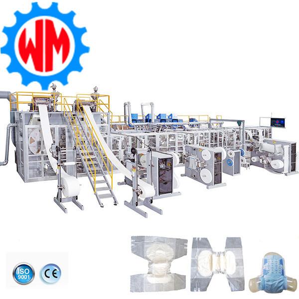 Quality Powerful Factory Full Servo 350PCS/Minute Adult Diaper Making Machinery Global Export for sale