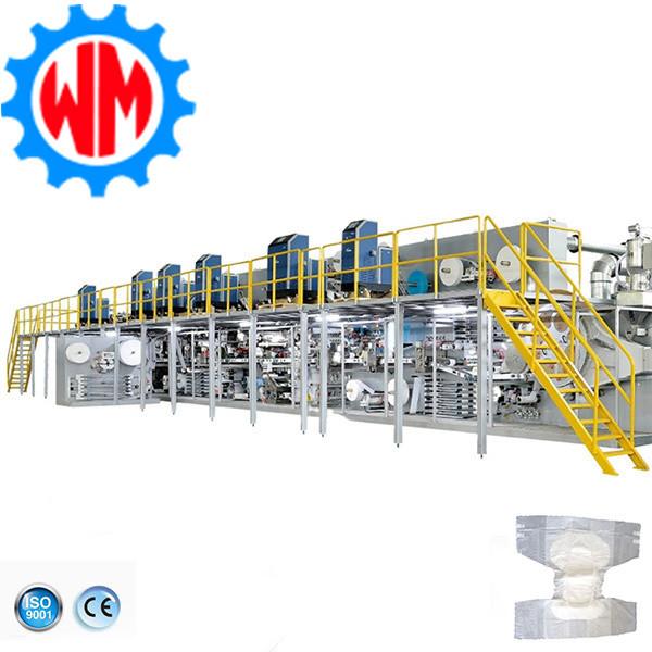 Quality Servo Adult Diaper Production Line Easy Maintenance Diapers Machines for sale