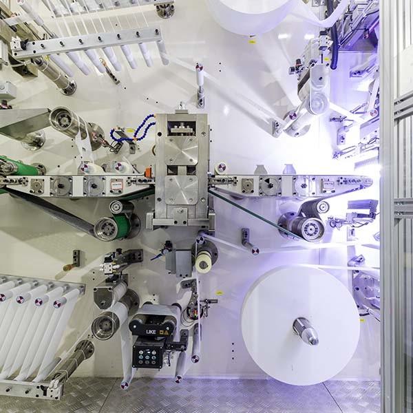 Quality PLC Sanitary Napkin Making Machine 380V 50HZ Automatic Sanitary Napkin Machine for sale