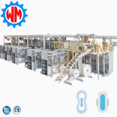 China 1500pcs/min Sanitary Napkin Making Machine with South America Market Research for sale