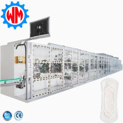 China High Standard 1500pcs/min Sanitary Napkin Making Production Line Export to South America for sale