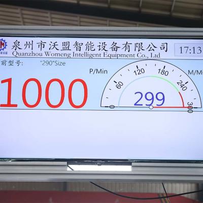 Κίνα Σταθερή εργασία Υγιεινή Pad κατασκευή Μηχανή 1200pcs/min Προσαρμόσιμο σύστημα προς πώληση