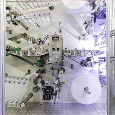 中国 1200pcs/min フルセルボ 衛生パッド 製造機械 輸出 原材料 販売のため