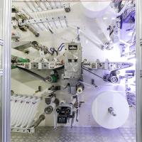 China Quickly Switch Specifications Sanitay Pad Making Machine 5 Sizes Customized for sale