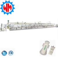 China Smart Panel PLC Control 1200pcs/min Sanitary Pad Making Machine Customized for sale