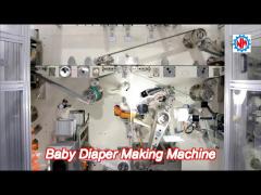Full Servo Big Ring Waist Baby Diaper Making Machine Easy Operation Customized
