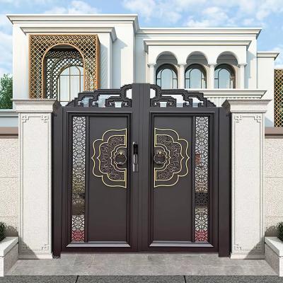 Cina Porte di privacy in alluminio porta scorrevole esterno per polvere quadrata cinese rivestito in vendita