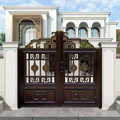 Cina Porte di privacy in alluminio porta scorrevole esterno per polvere quadrata cinese rivestito in vendita
