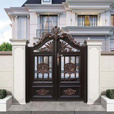 Cina Portale da giardino per pedoni in alluminio scorrevole in lega di alluminio rivestita in polvere 6063/6061/6005 in vendita